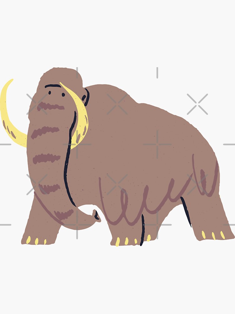 "Mammoth" Sticker for Sale by Pahancrazzy | Redbubble