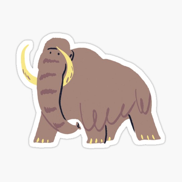"Mammoth" Sticker for Sale by Pahancrazzy | Redbubble
