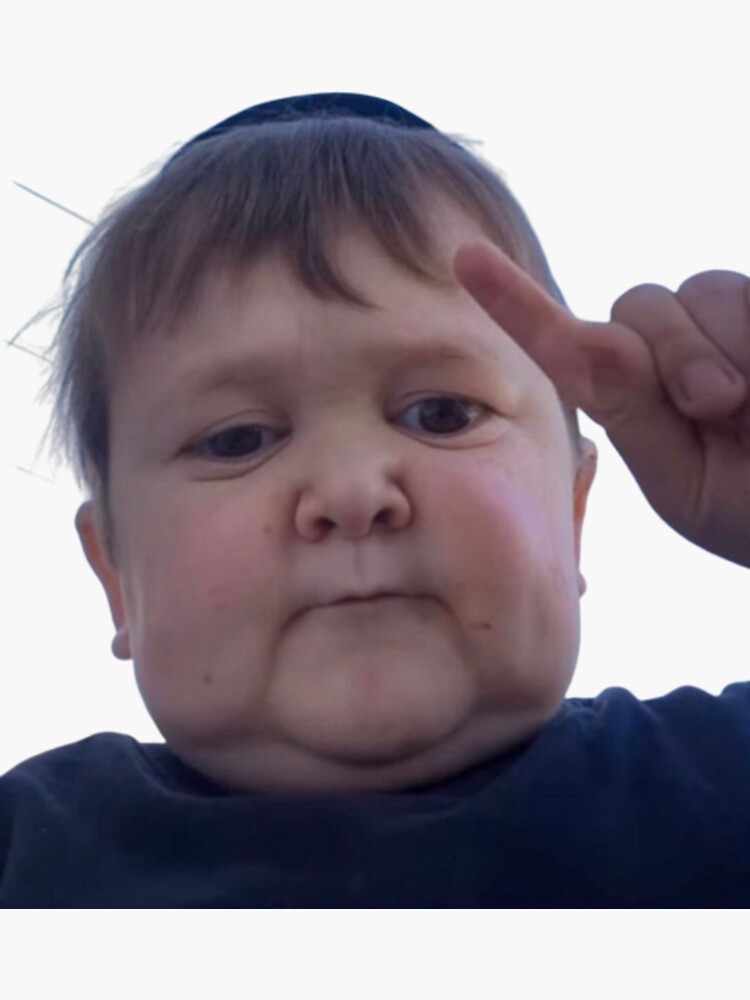 "Hasbulla King" Sticker for Sale by AyoubFt | Redbubble