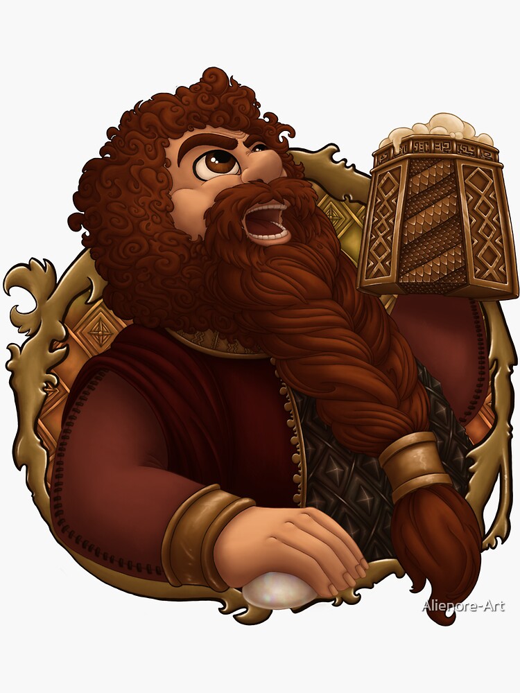 "Durin" Sticker for Sale by Alienore-Art | Redbubble
