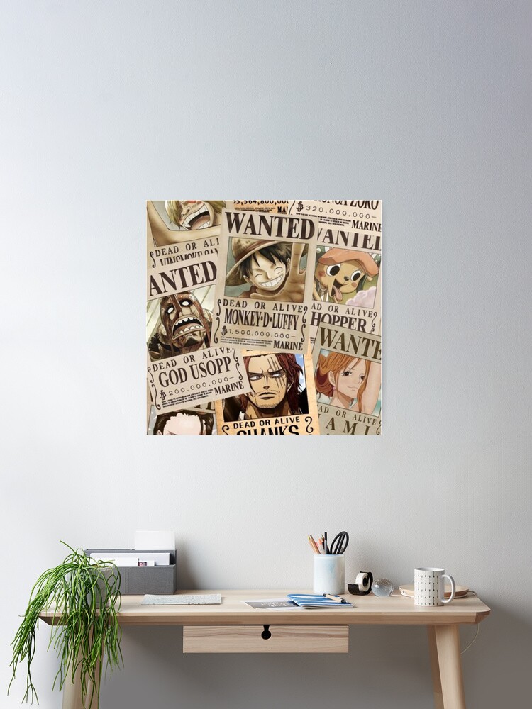 "One Piece wanted poster" Poster by fasqi | Redbubble