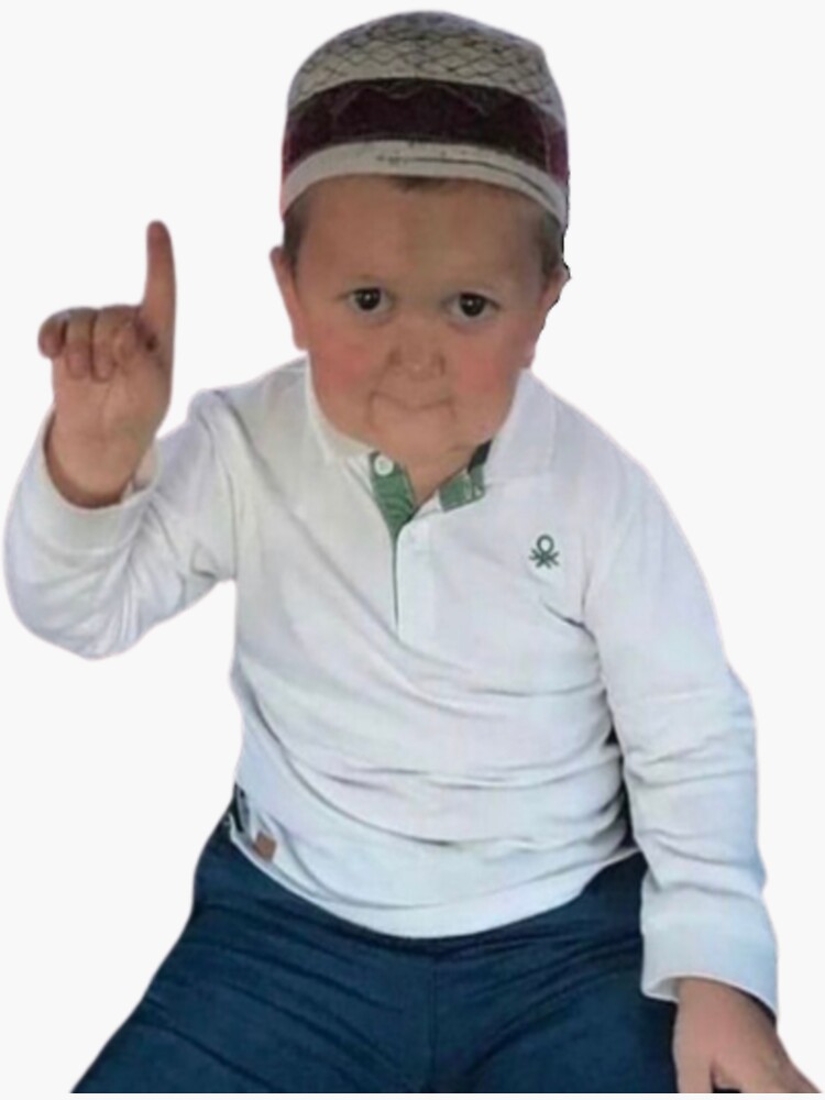 "Hasbulla Number One" Sticker for Sale by AyoubFt | Redbubble