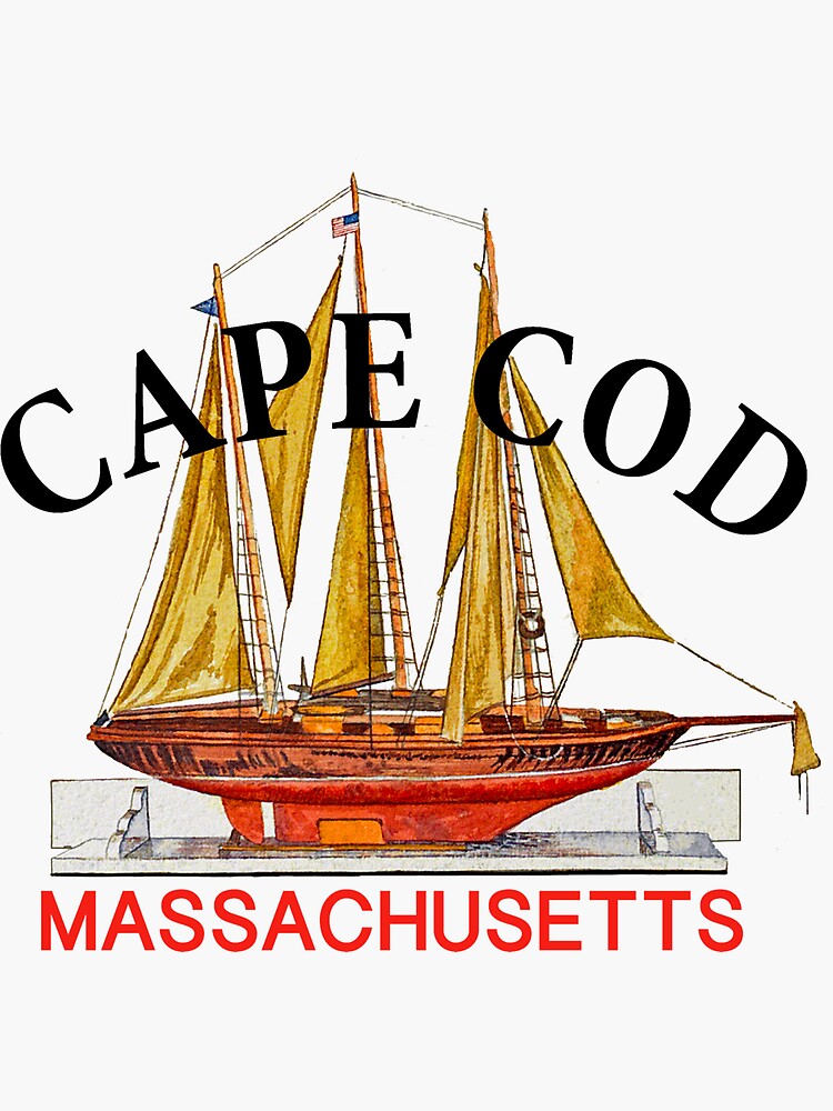 "Cape Cod Clipper" Sticker for Sale by TheArtyBrit | Redbubble