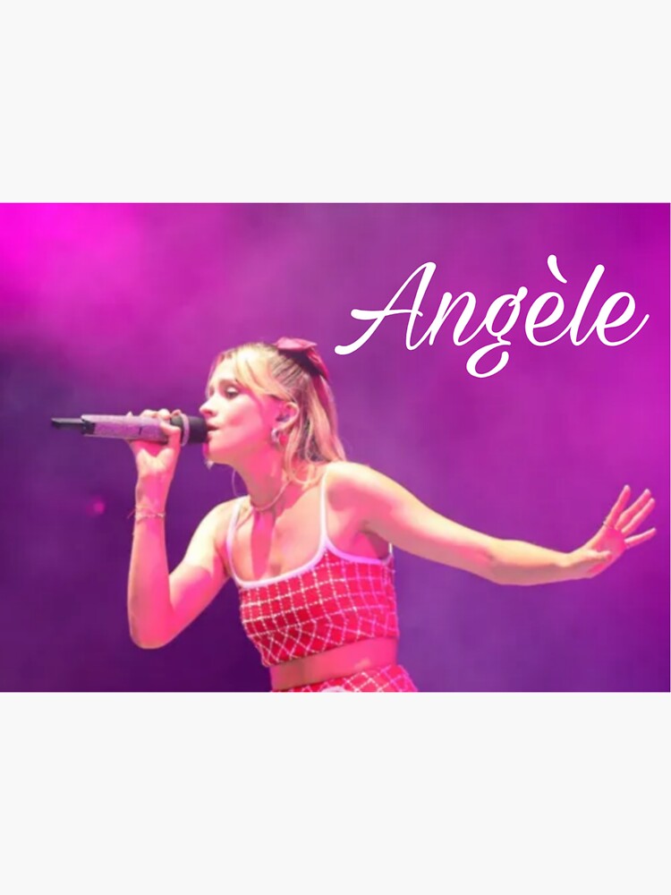 "Angèle " Sticker for Sale by pelshop | Redbubble