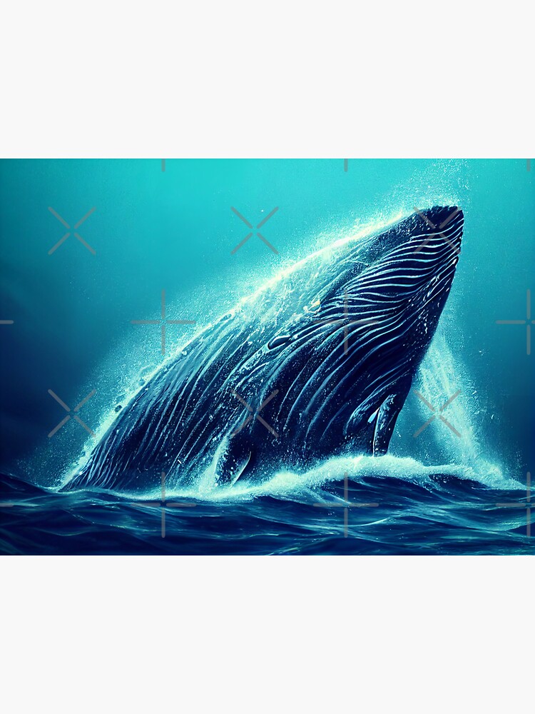 "Breaching Humpback Whale #1" Sticker for Sale by MarkColeImaging ...