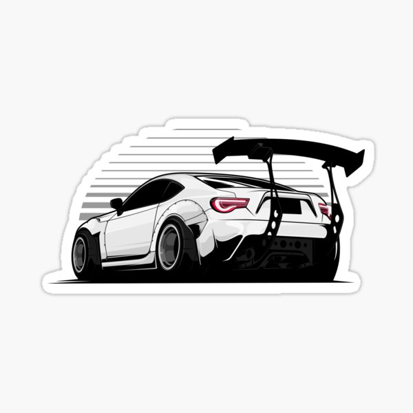 "JDM Tuning & Drift Car GT86 Fan" Sticker for Sale by AutoDesignWerks ...