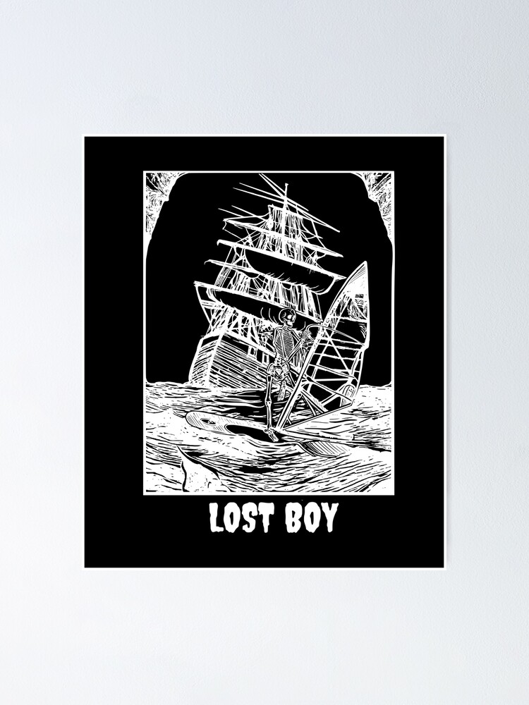 "The Lost Boy White" Poster for Sale by Wherewhenwhy | Redbubble