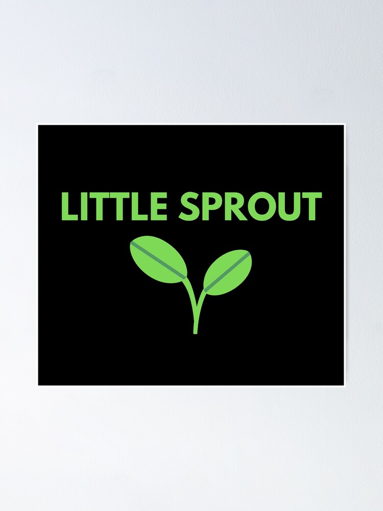"Little sprout baby shower" Poster for Sale by ProtonProject | Redbubble
