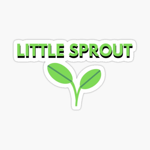 "Little sprout baby shower" Sticker for Sale by ProtonProject | Redbubble