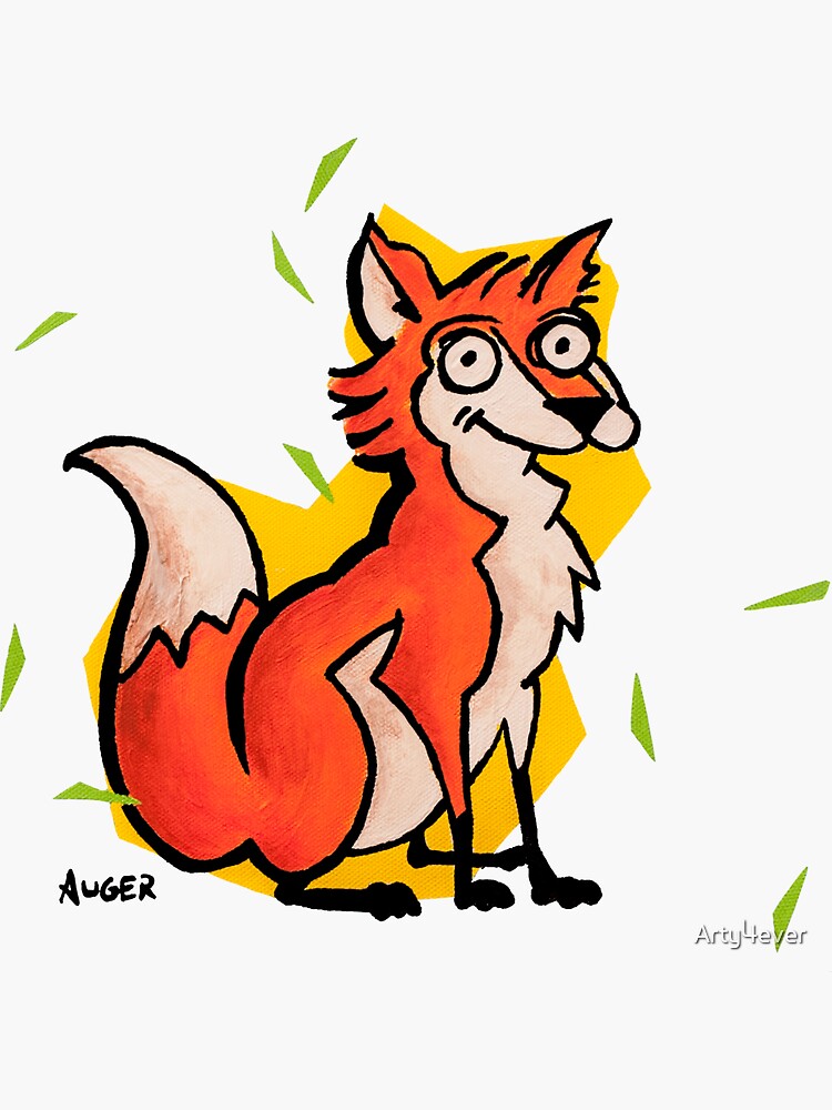 "Offbeat Fox" Sticker for Sale by Arty4ever | Redbubble