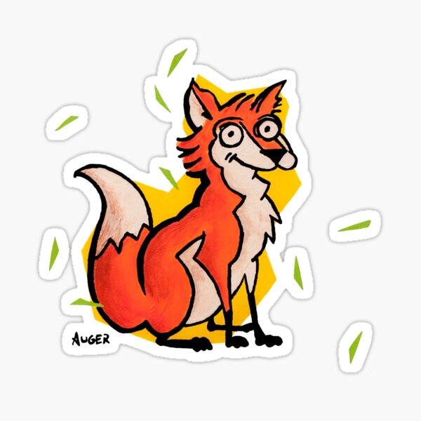 "Offbeat Fox" Sticker for Sale by Arty4ever | Redbubble
