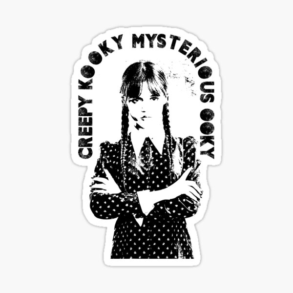 "Wednesday" Sticker for Sale by RDandI | Redbubble