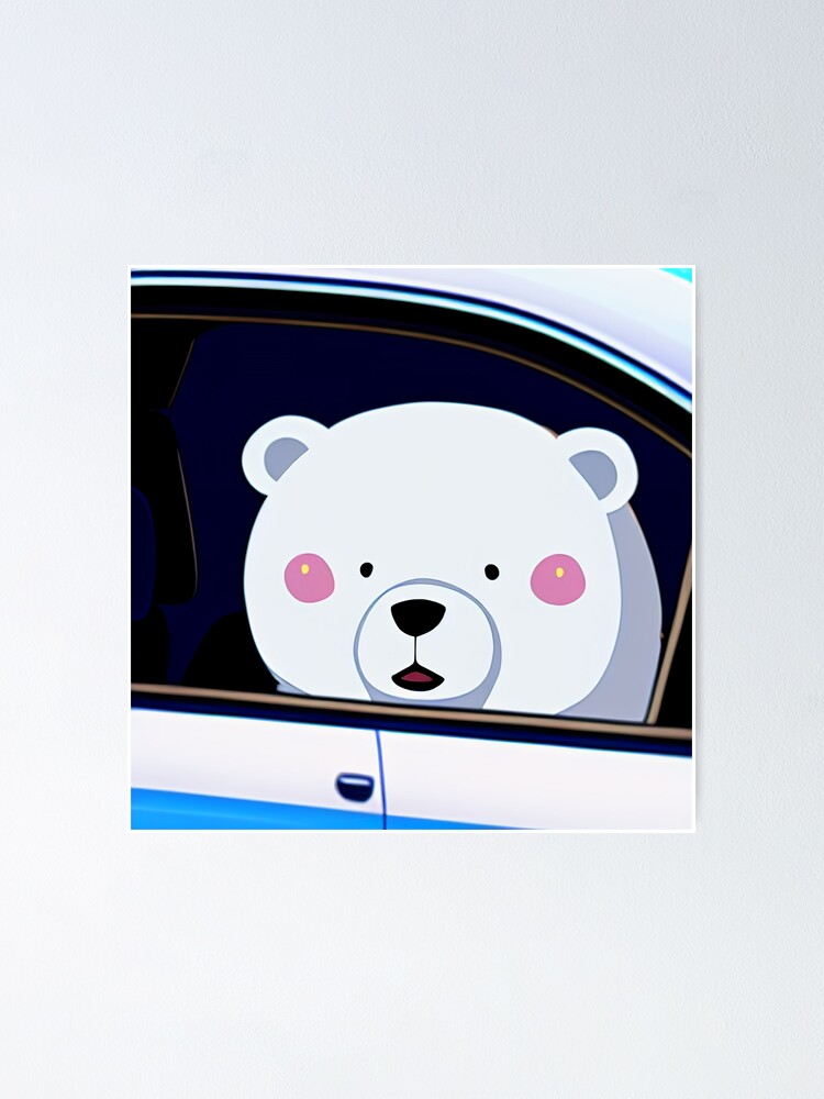"Polar Bear Looking Through Car Window" Poster for Sale by BAYFAIRE ...