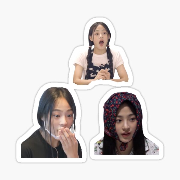 "Newjeans Minji Cute Memes Stickers " Sticker for Sale by Aesthetic ...