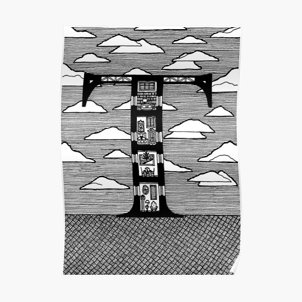 "Letter T Architecture Section Alphabet" Poster for Sale by ...