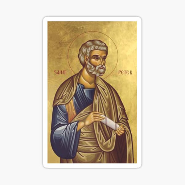 "Saint Peter the Apostle" Sticker for Sale by Elohimadonai | Redbubble