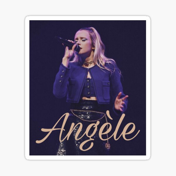 "Angèle " Sticker for Sale by pelshop | Redbubble