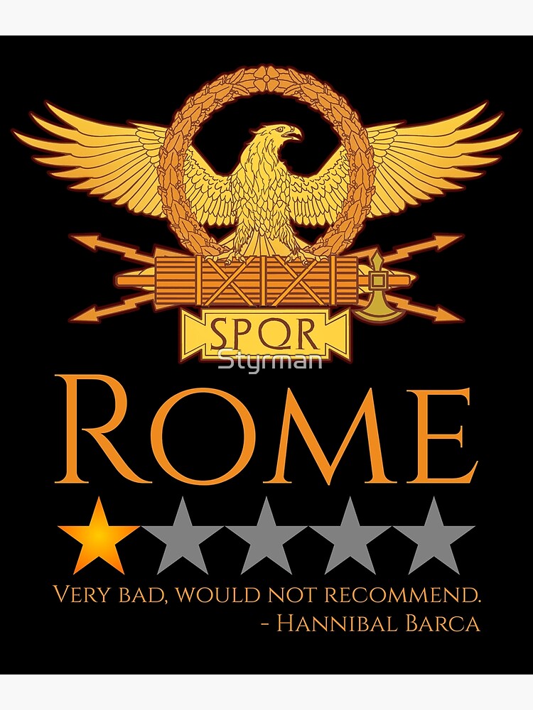 "Hannibal Barca - Ancient Rome - Second Punic War" Poster for Sale by ...