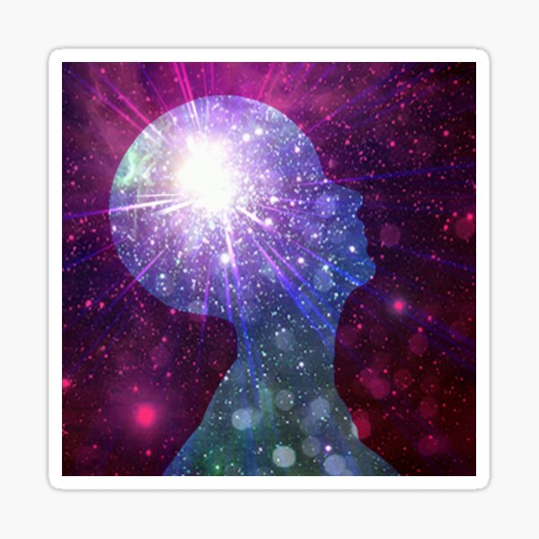 "Power of Mind" Sticker for Sale by MorataAlvarez | Redbubble