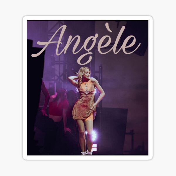 "Angèle " Sticker for Sale by pelshop | Redbubble