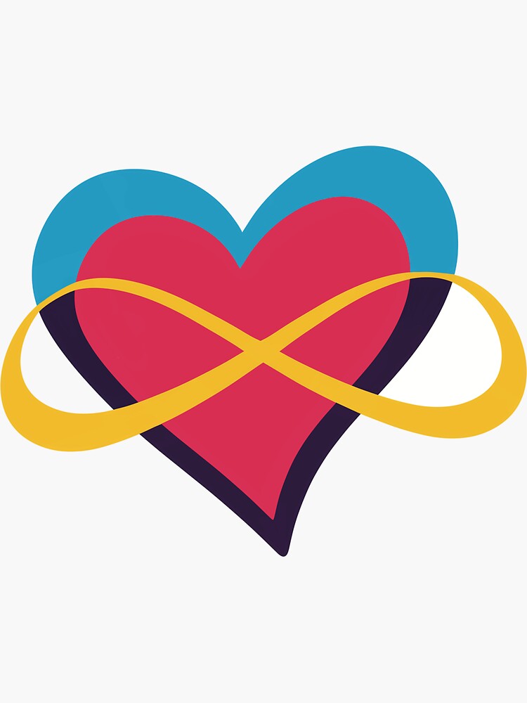 "Polyamory Sticker" Sticker for Sale by wonderfulwhit | Redbubble