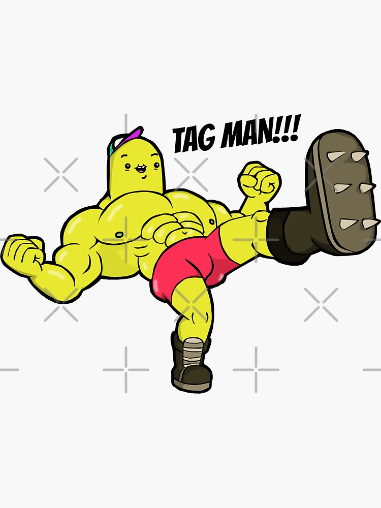 "Rick and Morty's Tag Man" Sticker for Sale by jimsedric | Redbubble