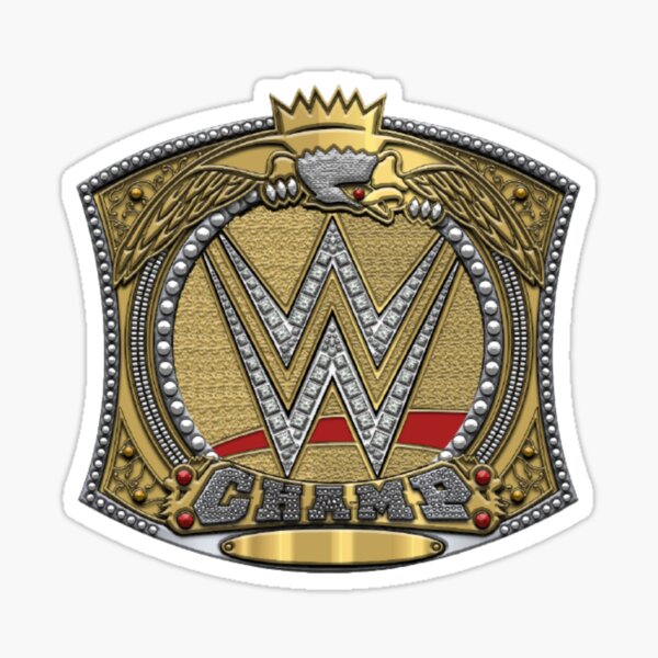 "World Heavyweight Wrestling Championship Belt " Sticker for Sale by ...