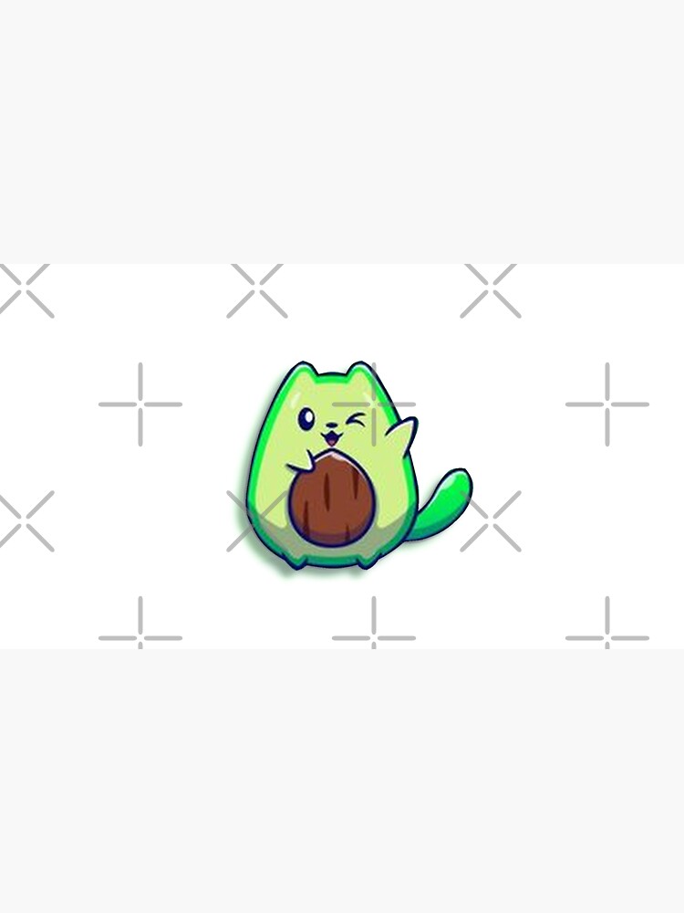 "Avocado Cat" Sticker for Sale by MilicaaD | Redbubble