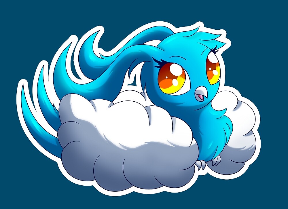 "SN: Moose Chibi - Swablu" by MoonRayCZ | Redbubble