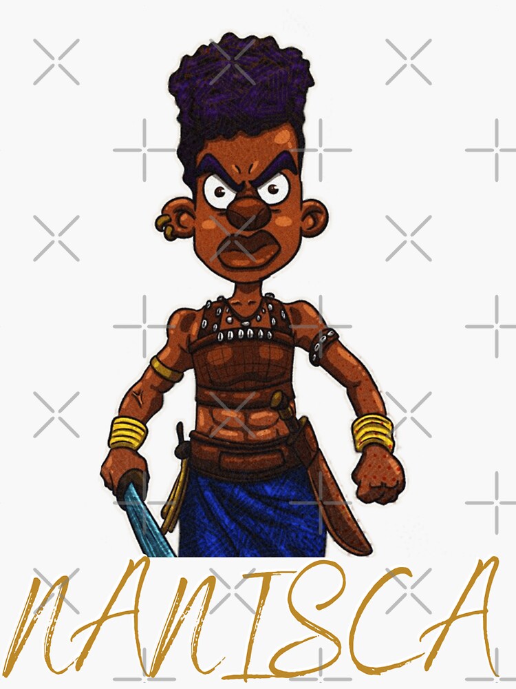 "Nanisca The Woman King" Sticker for Sale by MyHanger | Redbubble
