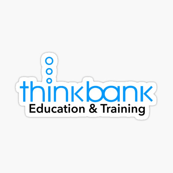 "Think Bank Logo" Sticker for Sale by dannynic | Redbubble
