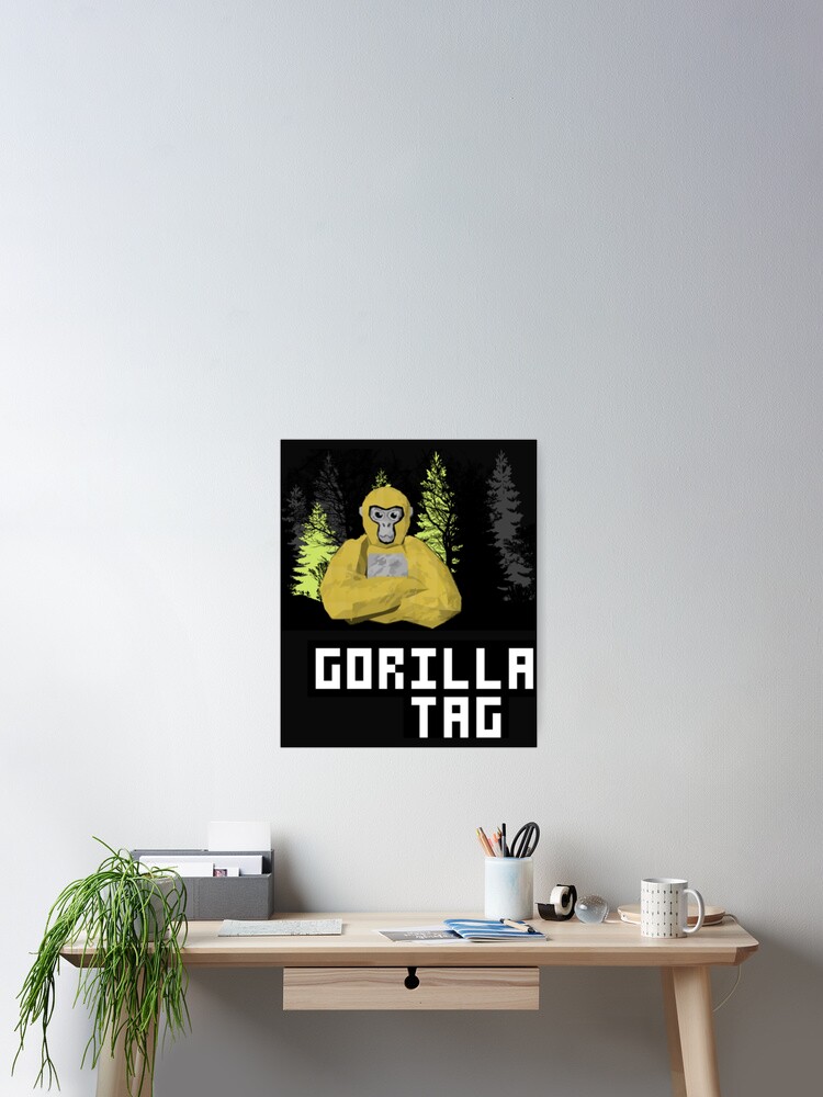 "gorilla tag pfp maker Gorilla Tag junggle gorilla " Poster for Sale by ...
