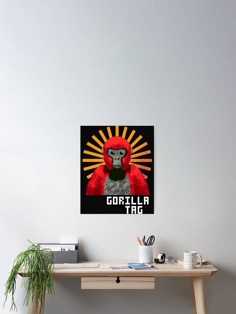 "gorilla tag pfp maker Gorilla Tag RED GORILLA " Poster for Sale by ...
