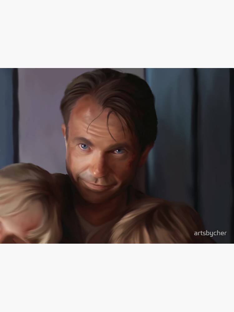 "alan grant" Sticker for Sale by artsbycher | Redbubble
