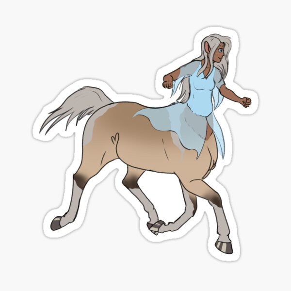 "Evelyn the Centaur" Sticker for Sale by JemWolf | Redbubble