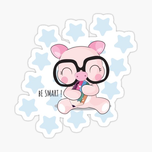 "Pig" Sticker for Sale by SmartStyle | Redbubble