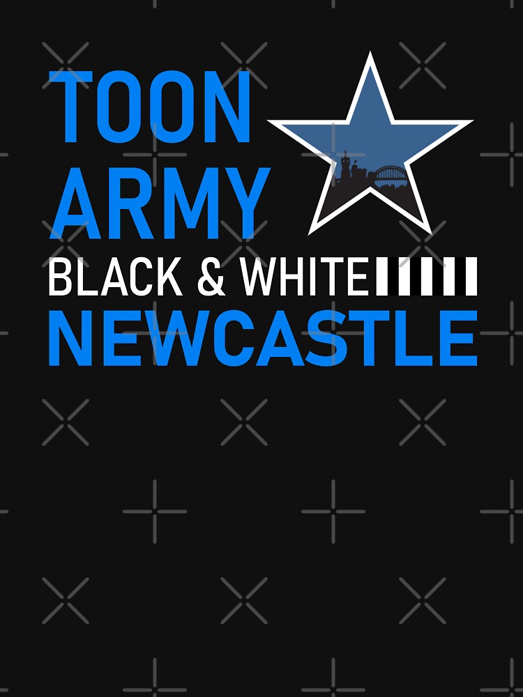 "Newcastle Toon Army Black and white" T-shirt for Sale by Real-fan ...