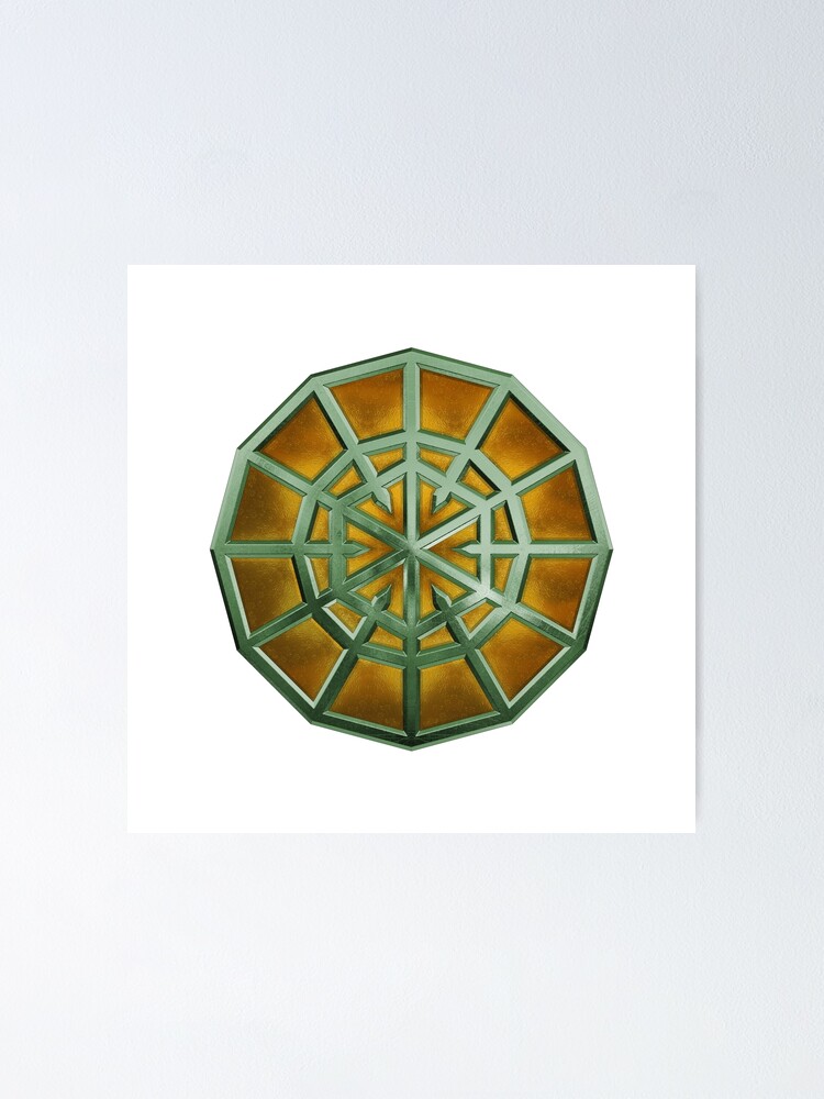 "Resurrection Emblem - Green and Orange on White background" Poster for ...