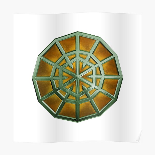 "Resurrection Emblem - Green and Orange on White background" Poster for ...