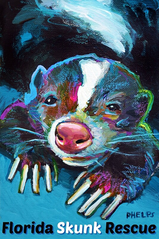 "New Florida Skunk Rescue Design" by FLSkunkRescue | Redbubble
