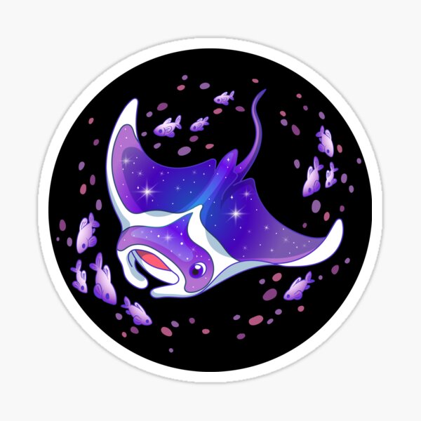 "cute manta ray cartoon character design" Sticker for Sale by ...