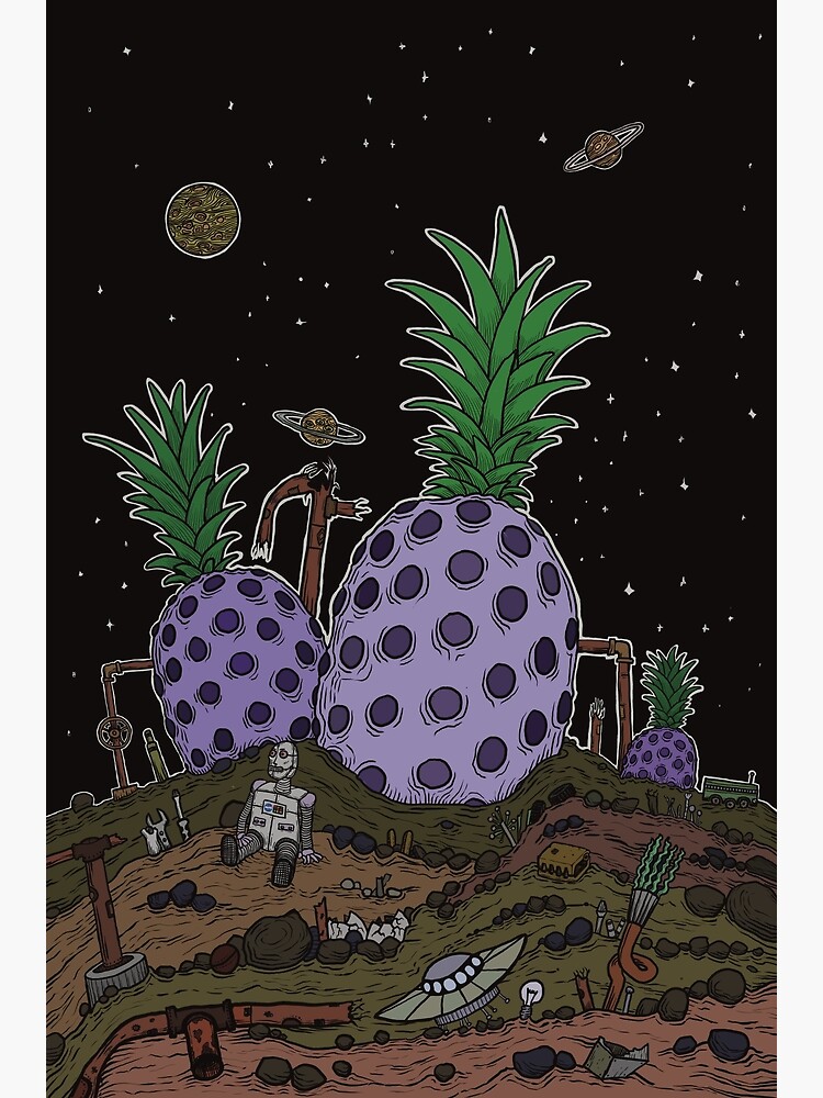 "Pineapple in space" Poster for Sale by MichaelasPoster | Redbubble