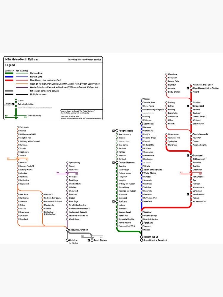 "non geo stop map for mnr you are a train enjoyer too I see" Sticker ...