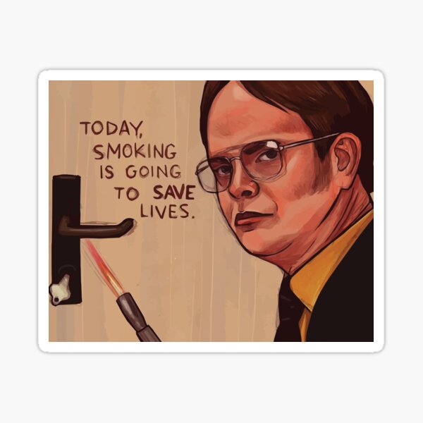 "Today, Smoking is going to save lives" Sticker for Sale by ...
