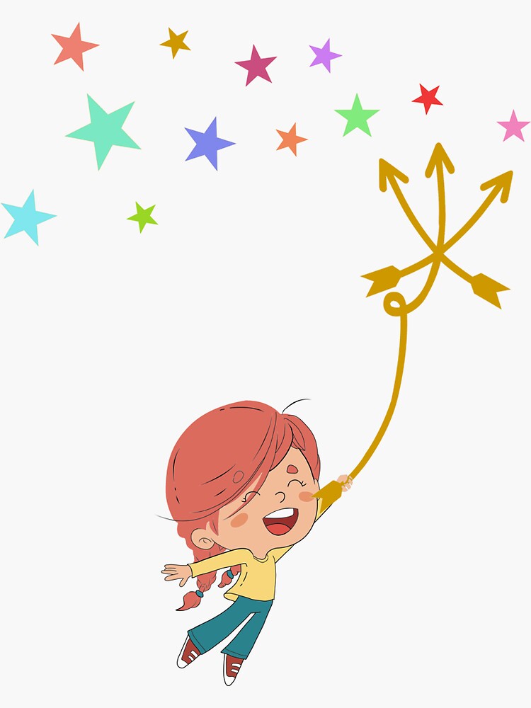 "adiga girl swinging" Sticker for Sale by cozytshirt | Redbubble