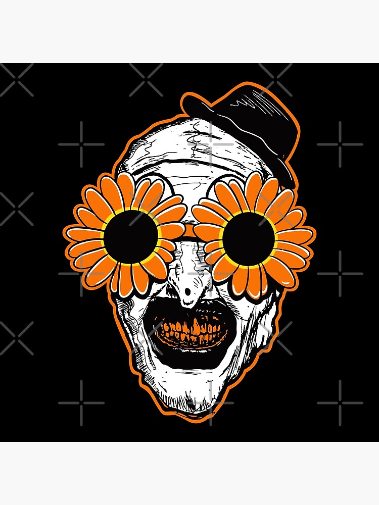 "Sunflower Sunglasses Horror Clown Movie Art Terrifier 2" Art Board ...