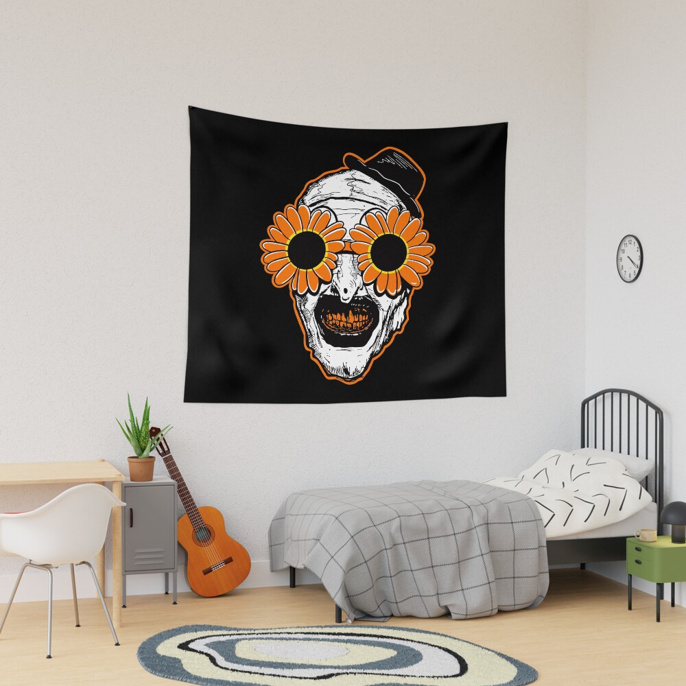 "Sunflower Sunglasses Horror Clown Movie Art Terrifier 2" Art Board ...