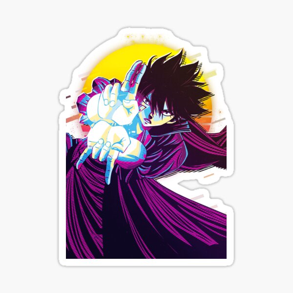 "Zeref Dragneel" Sticker for Sale by 80sRetroArt | Redbubble