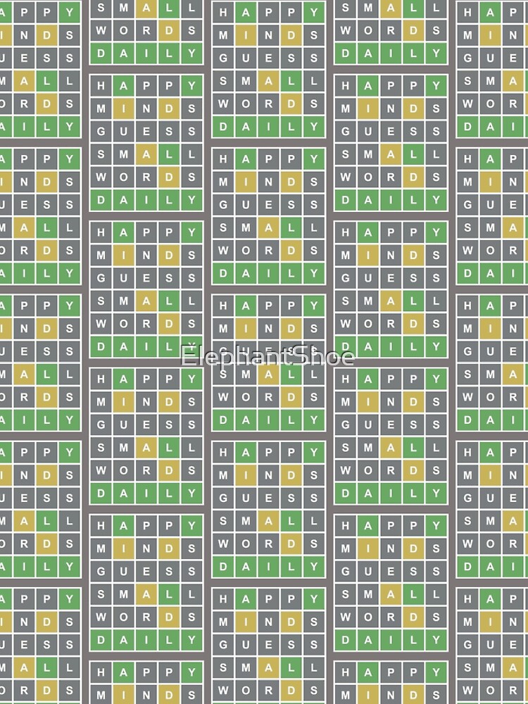 Happy Minds Guess Small Words Daily Wordle Game | Leggings