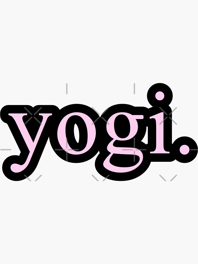 "Yoga" Sticker for Sale by notfamous | Redbubble